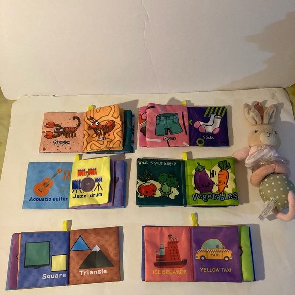 Toys | Colorful Soft Cloth Books For Kids | Poshmark